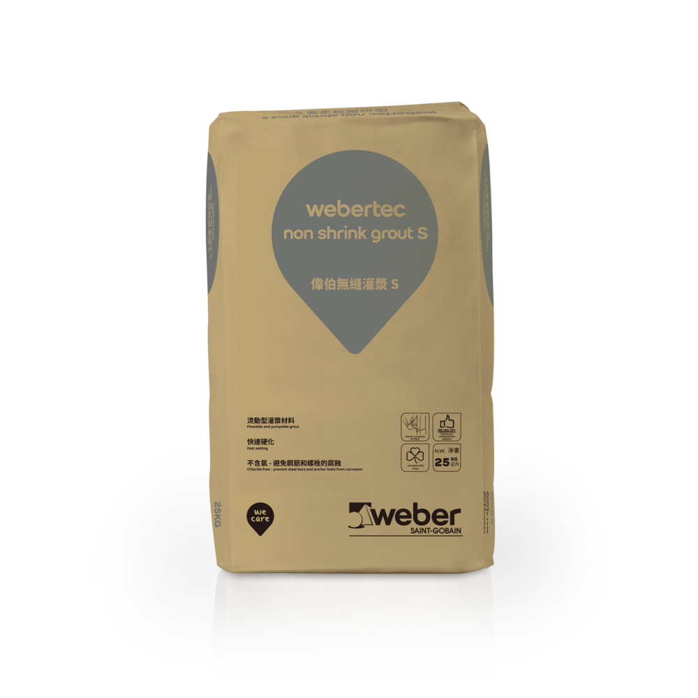 webertec non shrink grout S : Non Shrink Grout > Concrete Work | Saint-Gobain Weber Hong-Kong